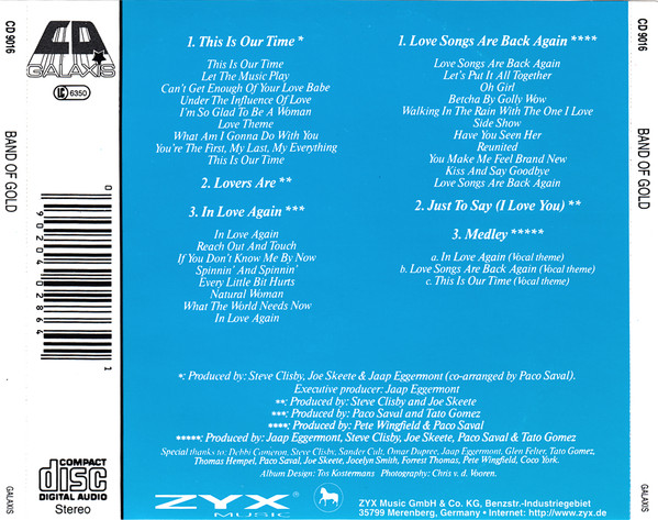 Band Of Gold The Band Of Gold Album : Back | CD Covers | Cover Century ...